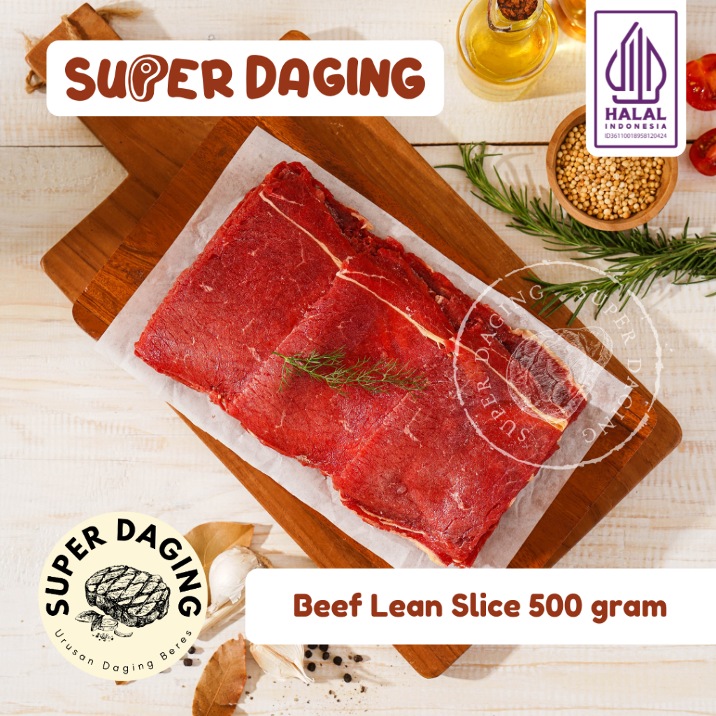 Jual SUPER DAGING Beef Lean Slice Less Fat Daging Sapi Rendah Lemak 1kg ...