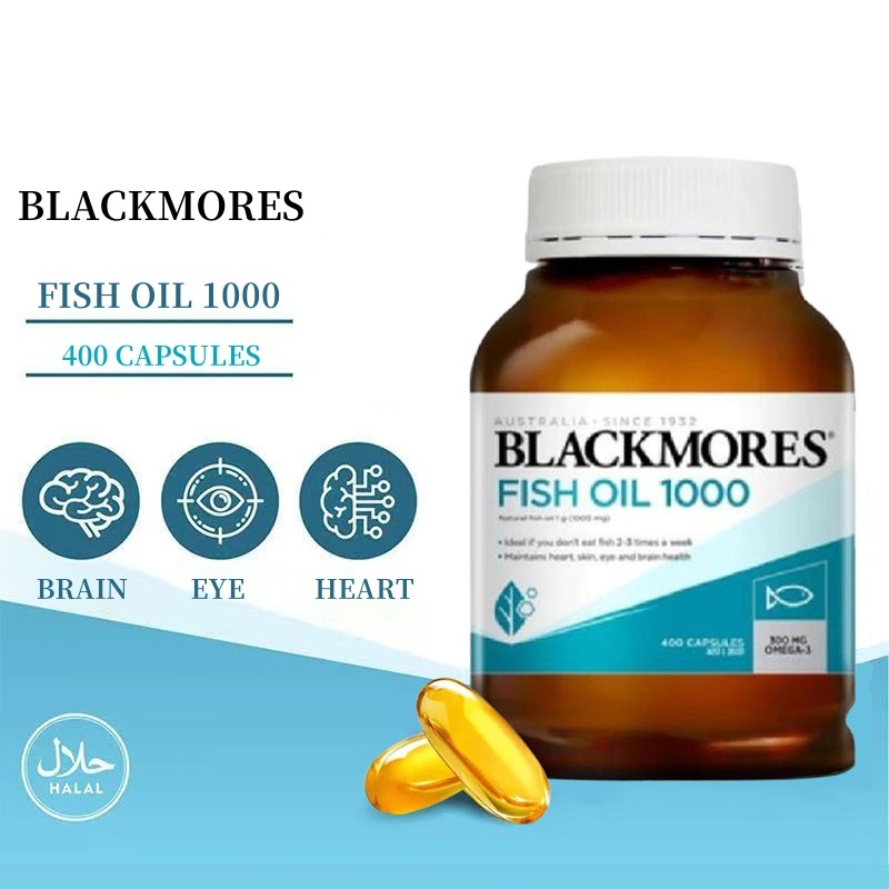 Jual [Persediaan stok] Blackmores Fish Oil 1000mg 400 kapsul minyak ...
