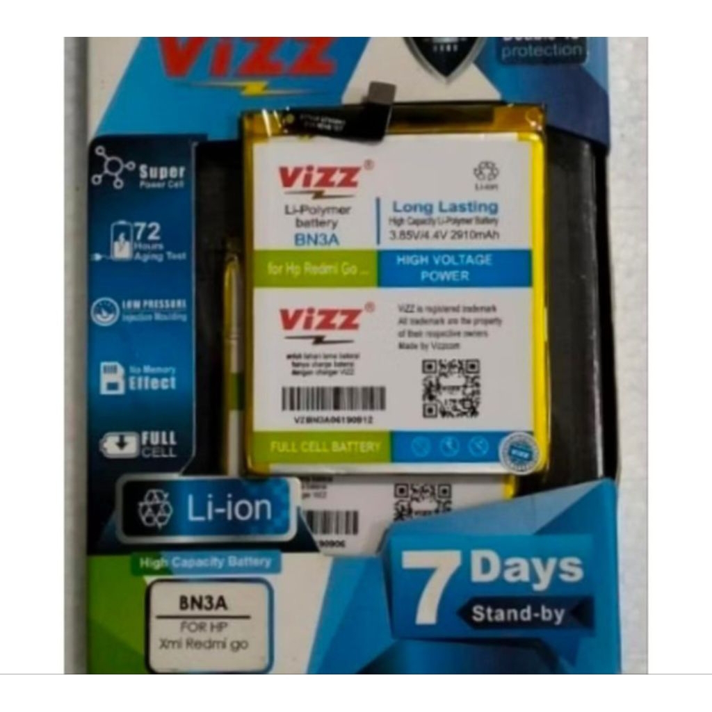 Jual Baterai Vizz BN3A for xiaomi redmo go 2910mAh Ori Vizz | Shopee ...