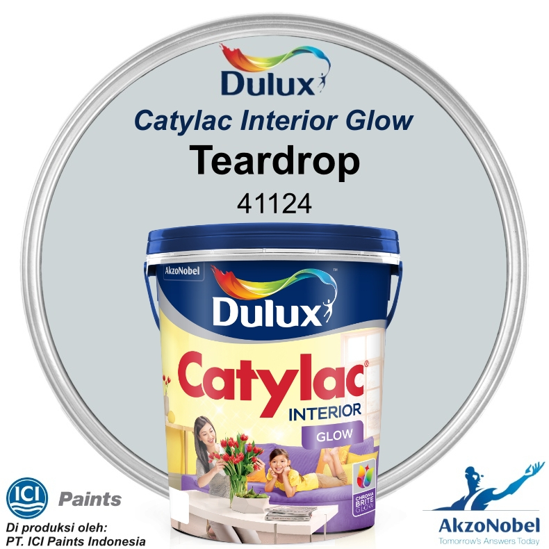 Jual CAT DULUX CATYLAC GLOW 4.5 KG - TEARDROP 41124 | Shopee Indonesia
