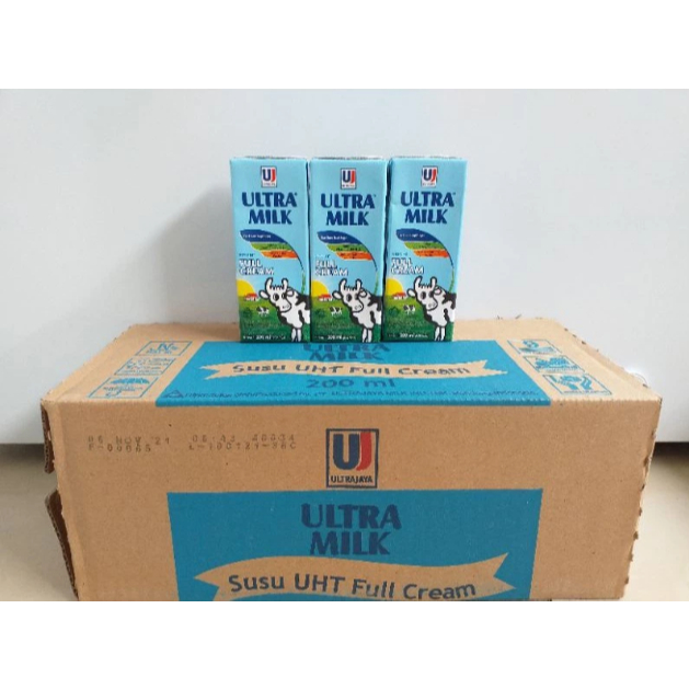 Jual SUSU UHT ULTRAJAYA FULL CREAM 1 LITER 1 DUS = 12 PCS KHUSUS ...