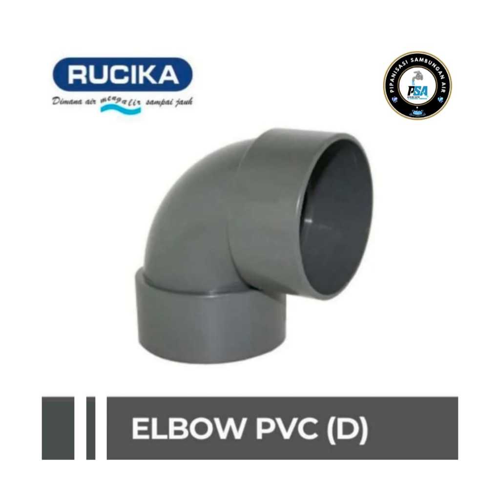 Jual Elbow/keni PVC Tipe D Rucika 1 1/2" | Shopee Indonesia