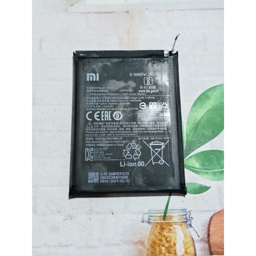Jual BATRE REDMI NOTE 10 4G ORIGINAL COPOTAN NORMAL TESTED AWET ...