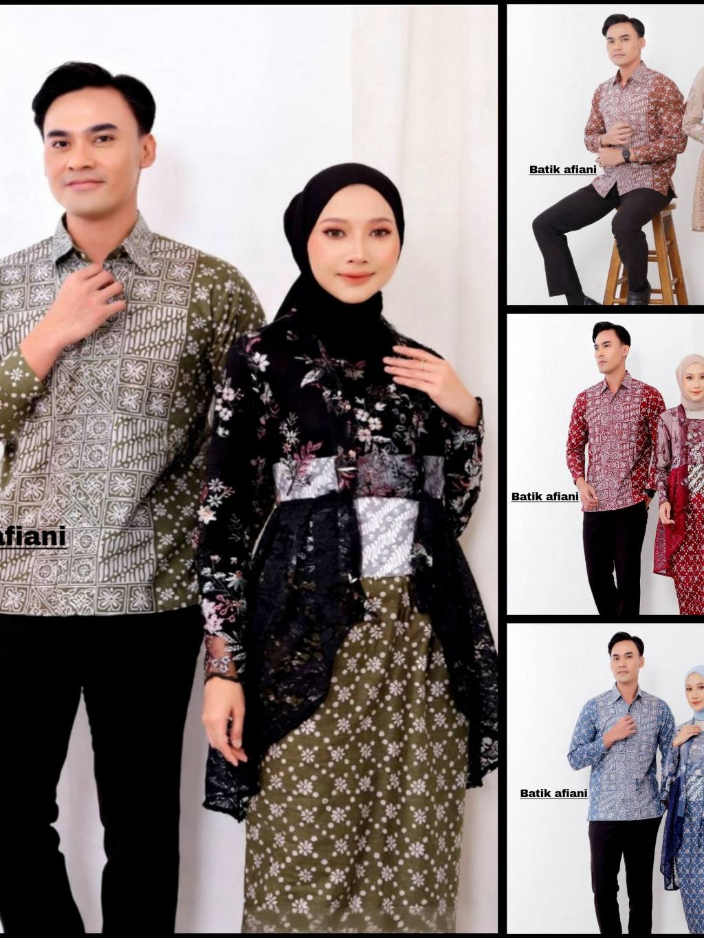 Jual Atasan Couple Kebaya Batik Lebaran Terbaru Setelan Pasangan ...