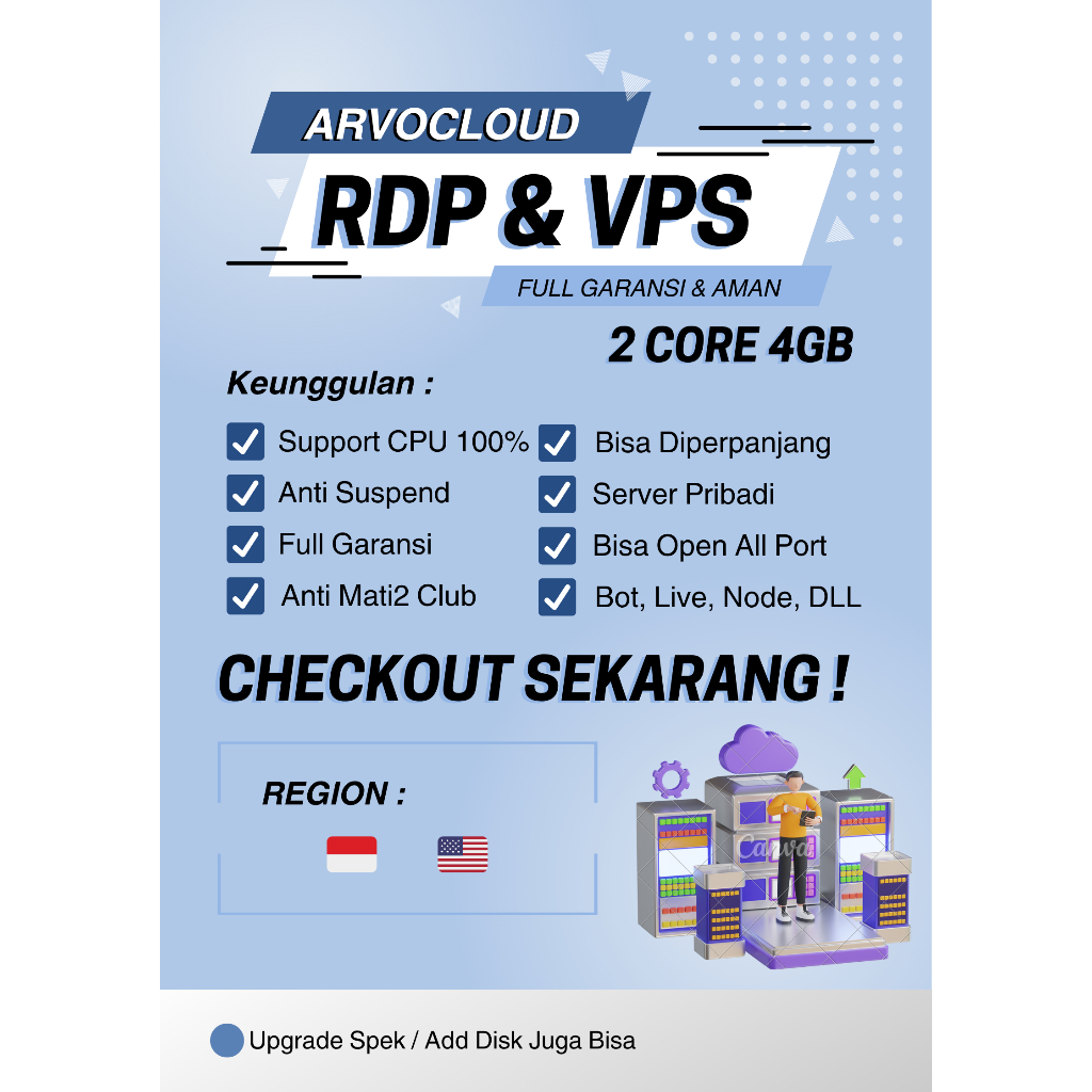 Jual VPS / RDP RAM 4GB 2 CPU - BISA DIPERPANJANG | Shopee Indonesia