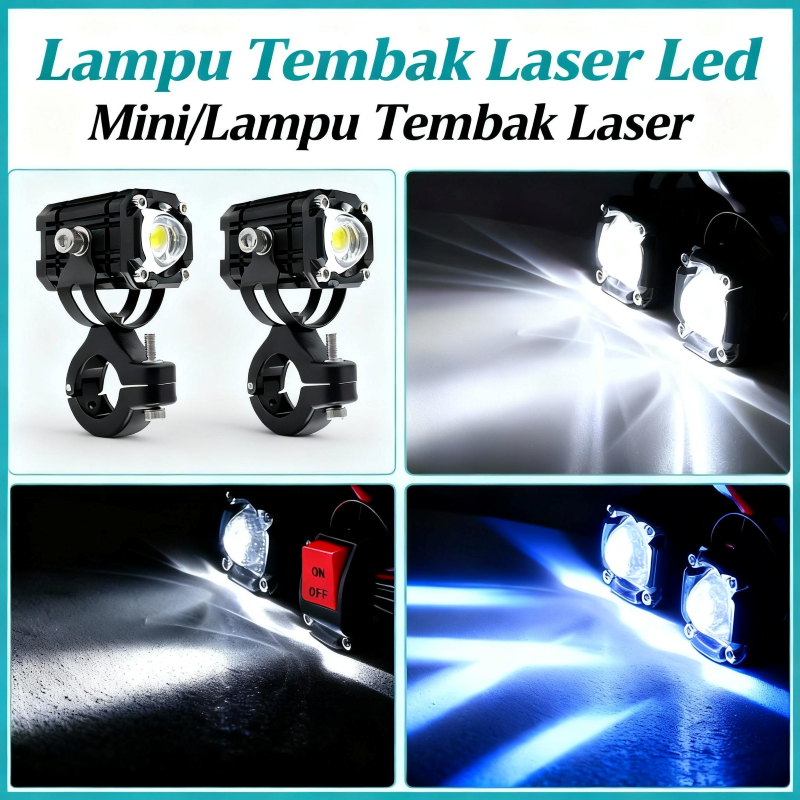 Jual Lampu Tembak Laser Led Mini/Lampu Tembak Laser/Putih Kuning Super ...