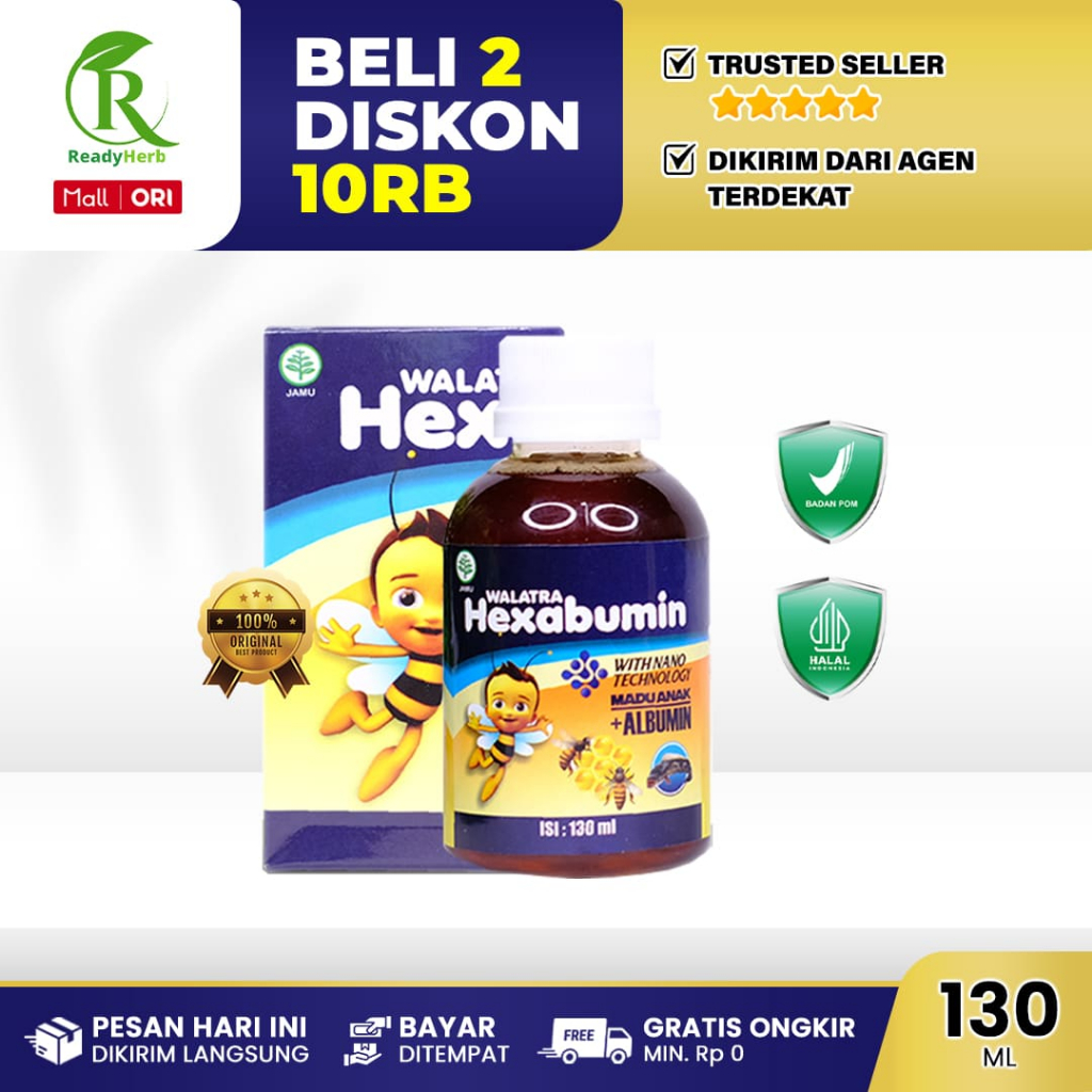 Jual Walatra Hexabumin Original Isi 130 ml - Vitamin / Suplemen Untuk ...
