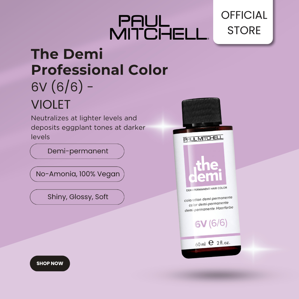 Jual Paul Mitchell The Demi-professional hair color 6V (Violet ...