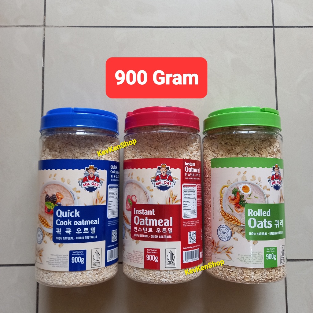 Jual MR OAT Quick Cook Biru 900 gram atau Instant Merah Oatmeal or ...