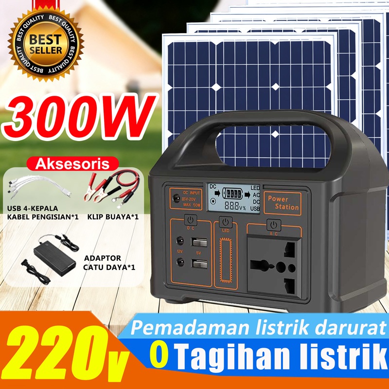Jual Portable Power Station 220V 300W/400W/500W 90000mAh/120000mAh LCD ...