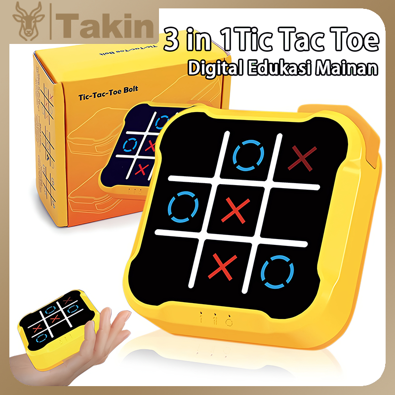 Jual 3 in 1 Tic Tac Toe Digital Edukasi Mainan Game Console Memori Game ...