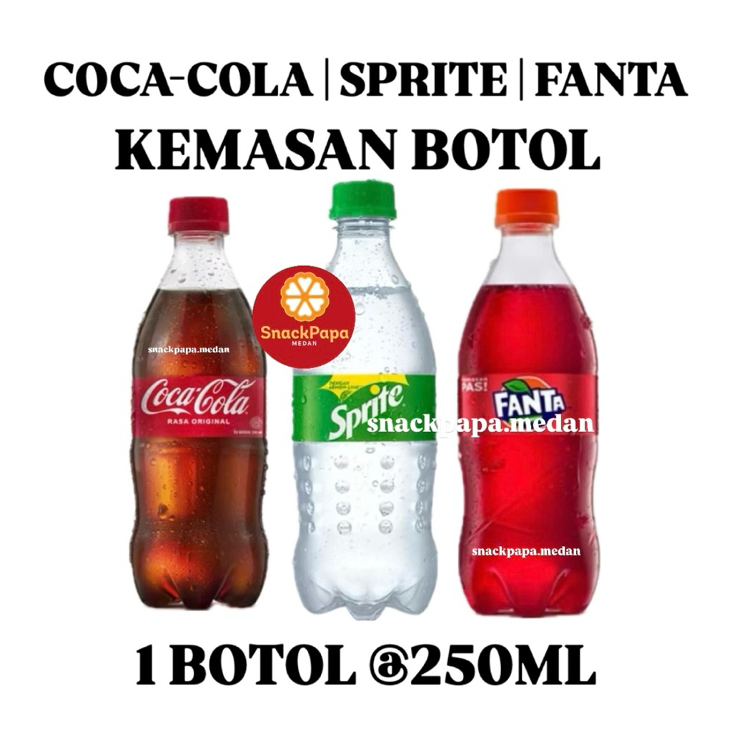 Jual MINUMAN SODA COCA COLA FANTA SPRITE [1 BOTOL @250ML] | COCA-COLA ...