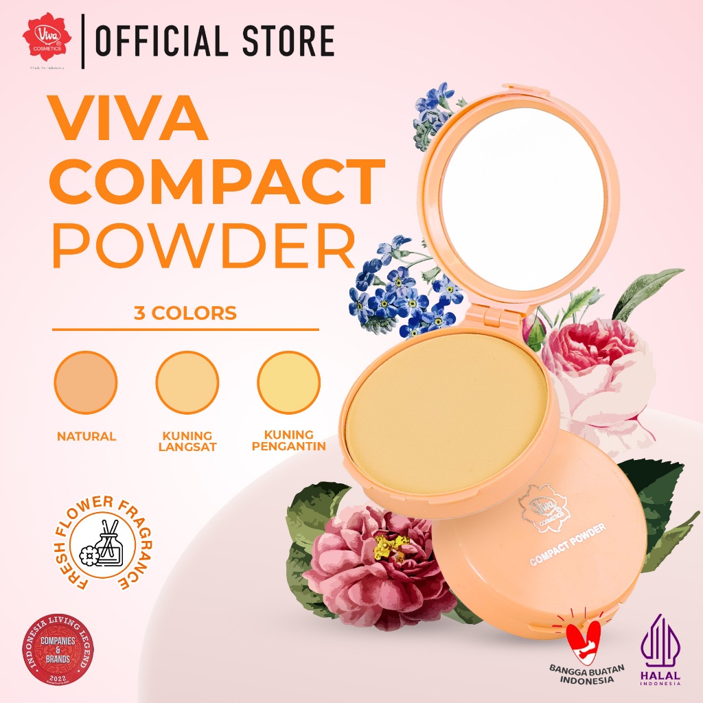 Jual Viva Compact Powder (tersedia 3 varian warna) | Shopee Indonesia