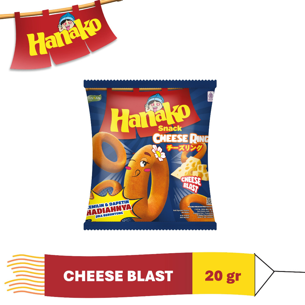 Jual Hanako Snack Cheese Ring 20 gr | Shopee Indonesia