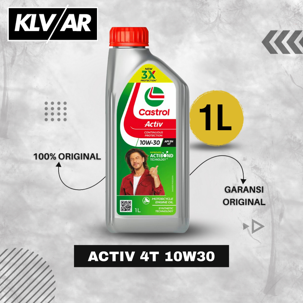Jual OLI CASTROL ACTIV 4T 10W-30 0.8L OLI MESIN MOTOR CASTROL | Shopee ...