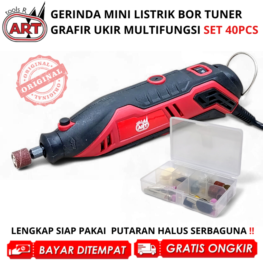 Jual Alat Ukir Mini Drill Grinder Listrik 130W Gerinda Bor Tuner ...