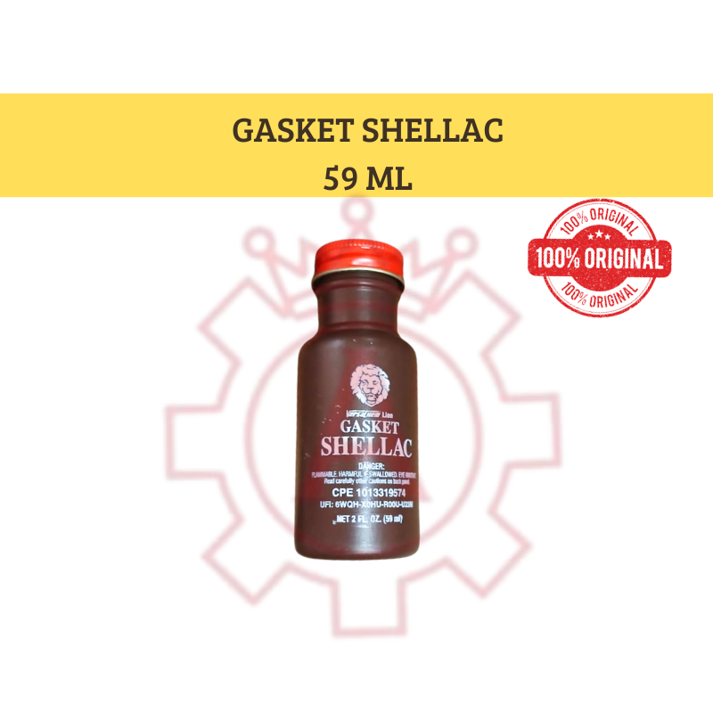 Jual LEM GASKET SHELLAC 59ML LION ORIGINAL | Shopee Indonesia