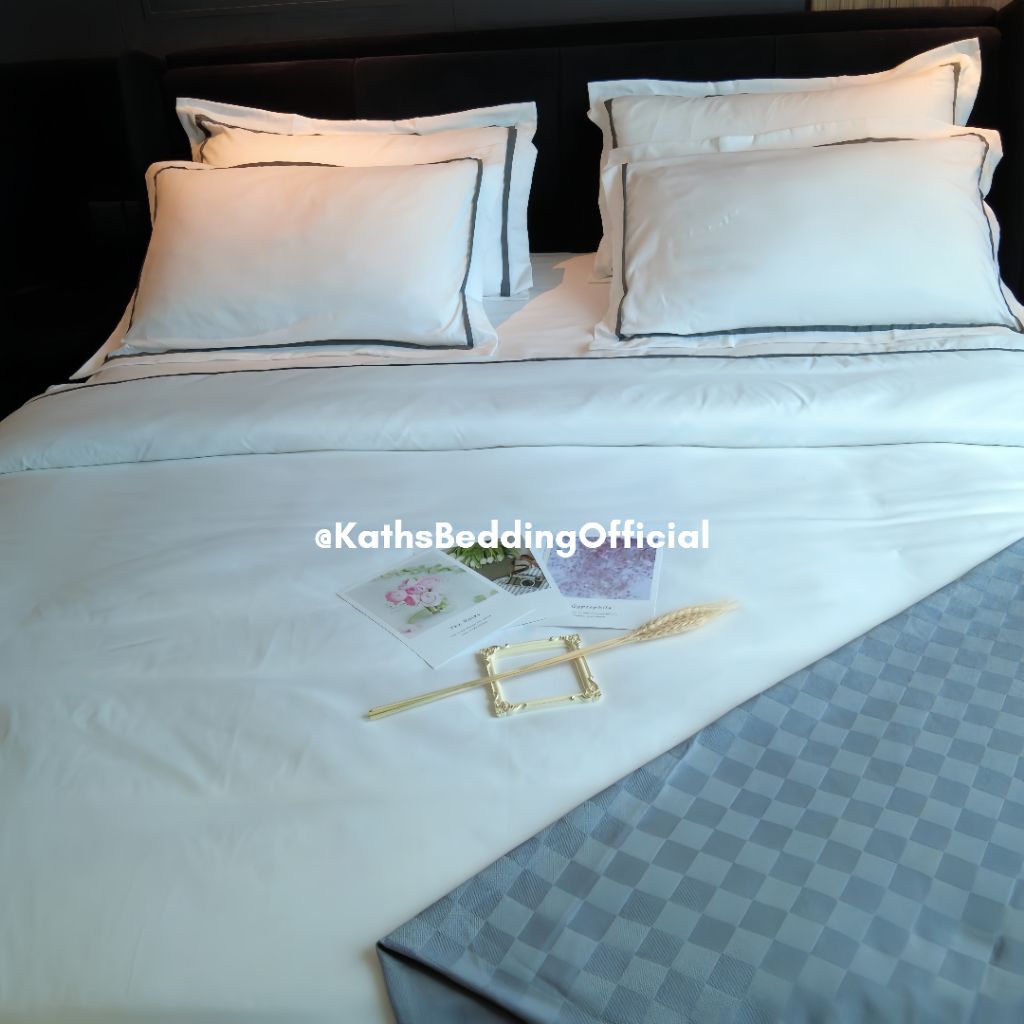 Jual Sprei Korea Model List Carol Line Set DENGAN Bedcover | Shopee ...