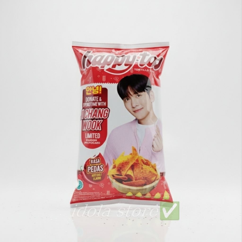 Jual Happy Tos Tortilla Chip with Ji Chang Wook Edition 140gr | Shopee ...