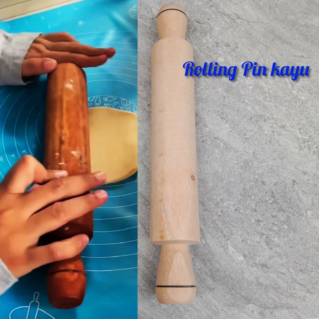 Jual Rolling Pin kayu penggilas Adonan/ Penggiling Adonan/kue | Shopee ...