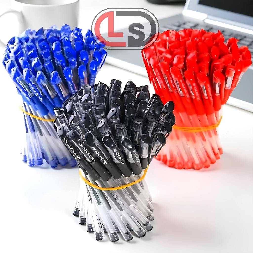 Jual (PAKET 100 PCS) Pulpen Tinta Gel 3 Warna 0.5mm Stationery Alat ...