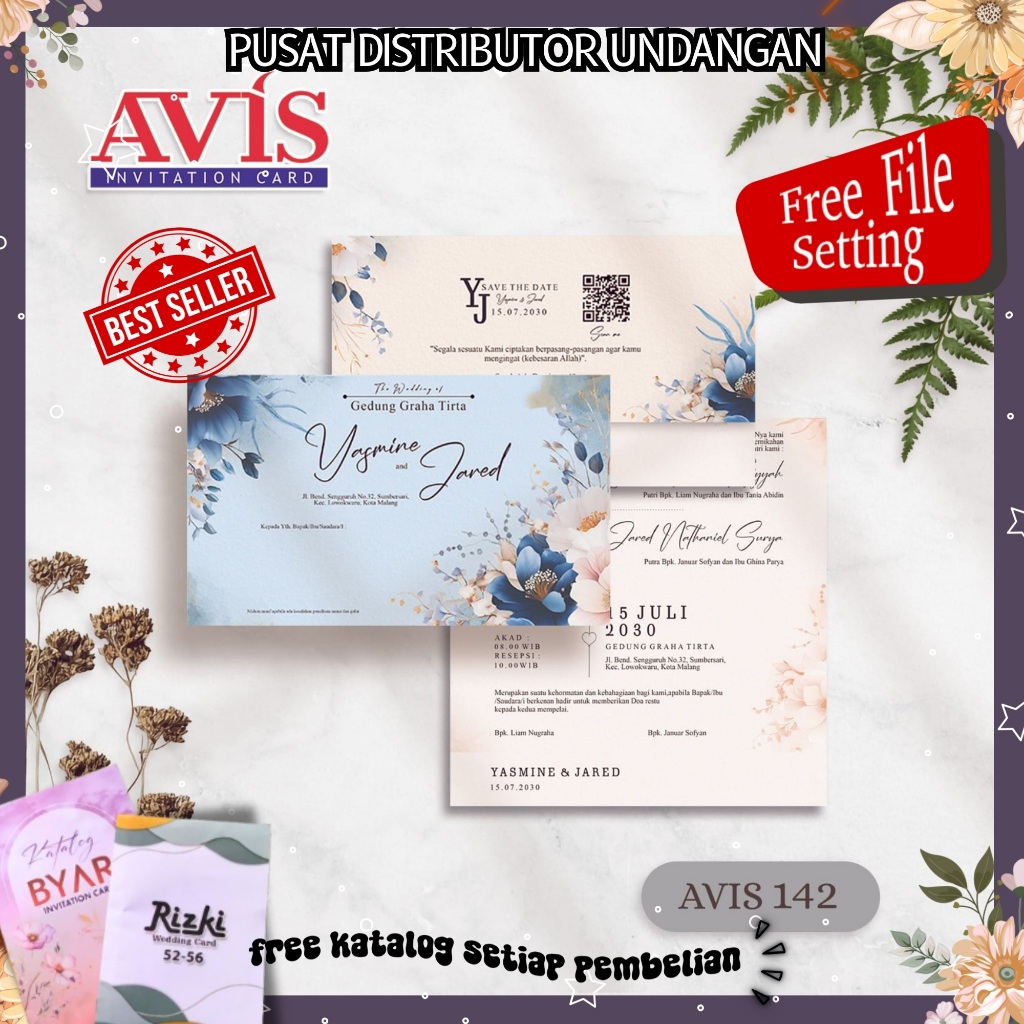 Jual Blangko undangan Avis 142 Undangan Terbaru | Harga Pabrik,Bahan BC ...