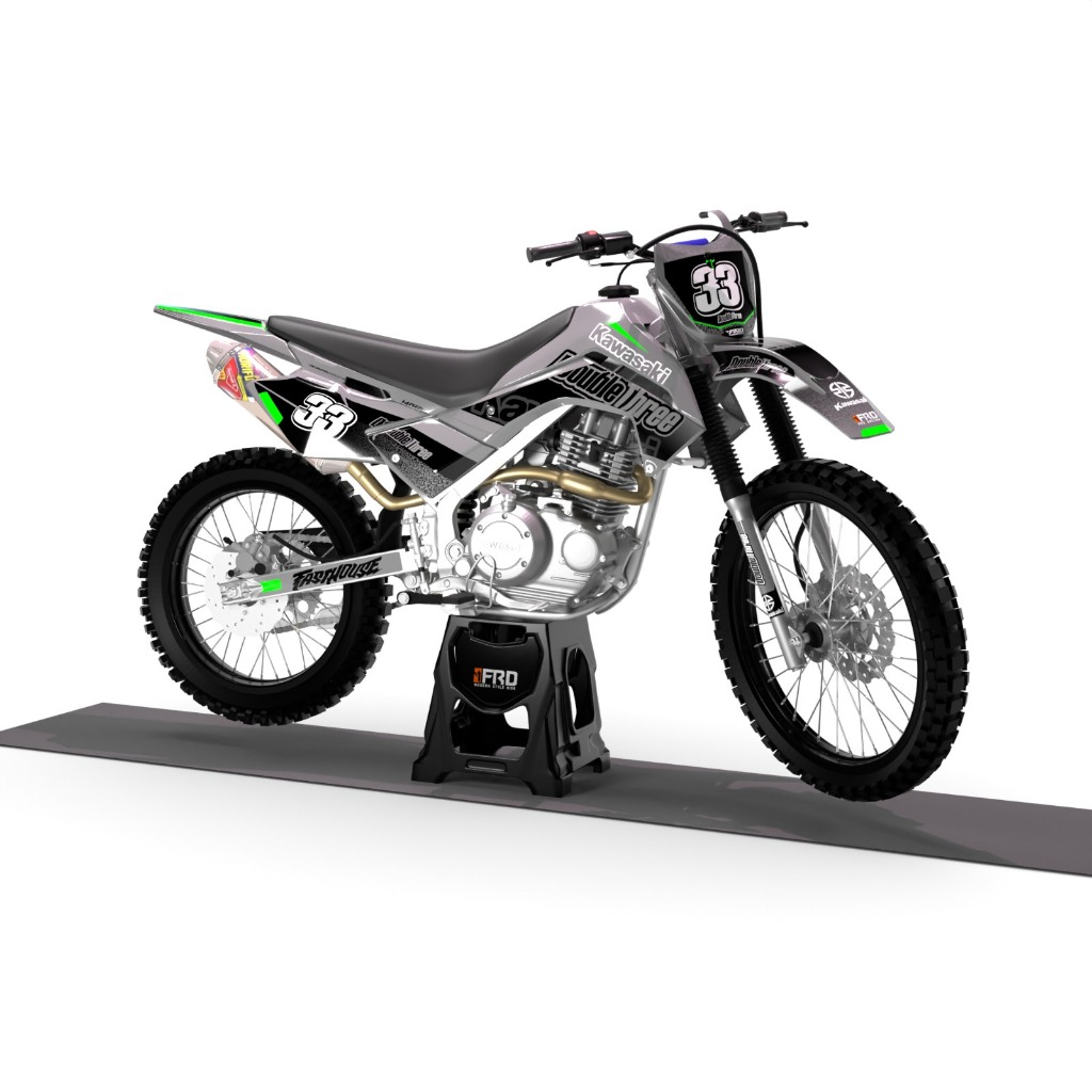 Jual Decal Stiker Custom Kawasaki Klx 140 Laminasi Carbon New Design ...
