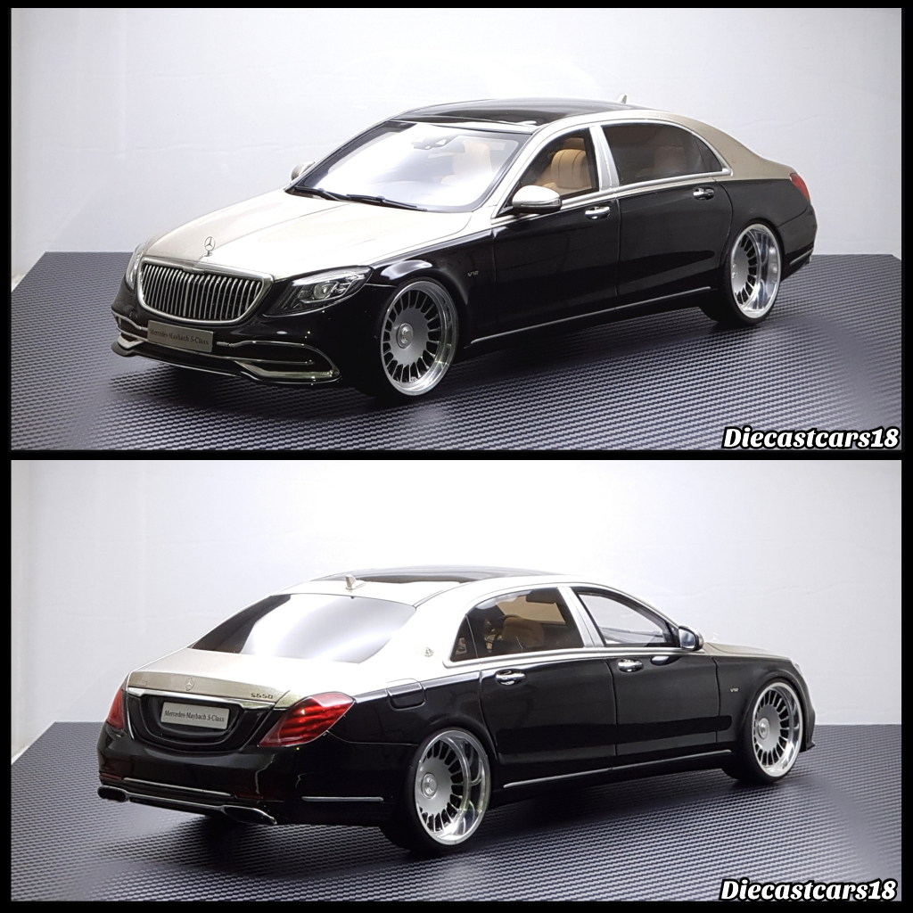 Jual 1/18 GT Spirit Mercedes Bens Maybach S600 Black Custom Wheels ...