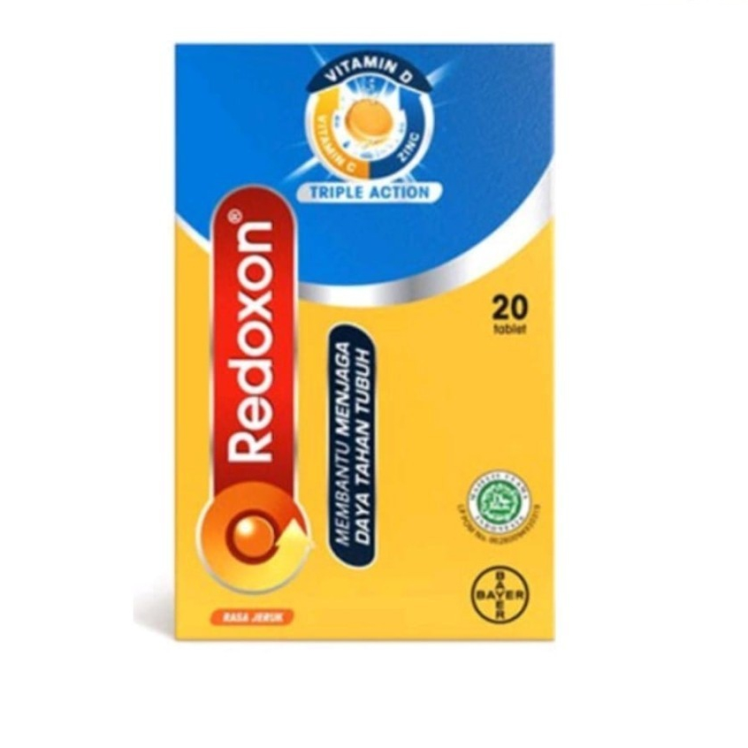 Jual Redoxon Triple Action Effervescent Twinpack Isi 20 Tablet ...