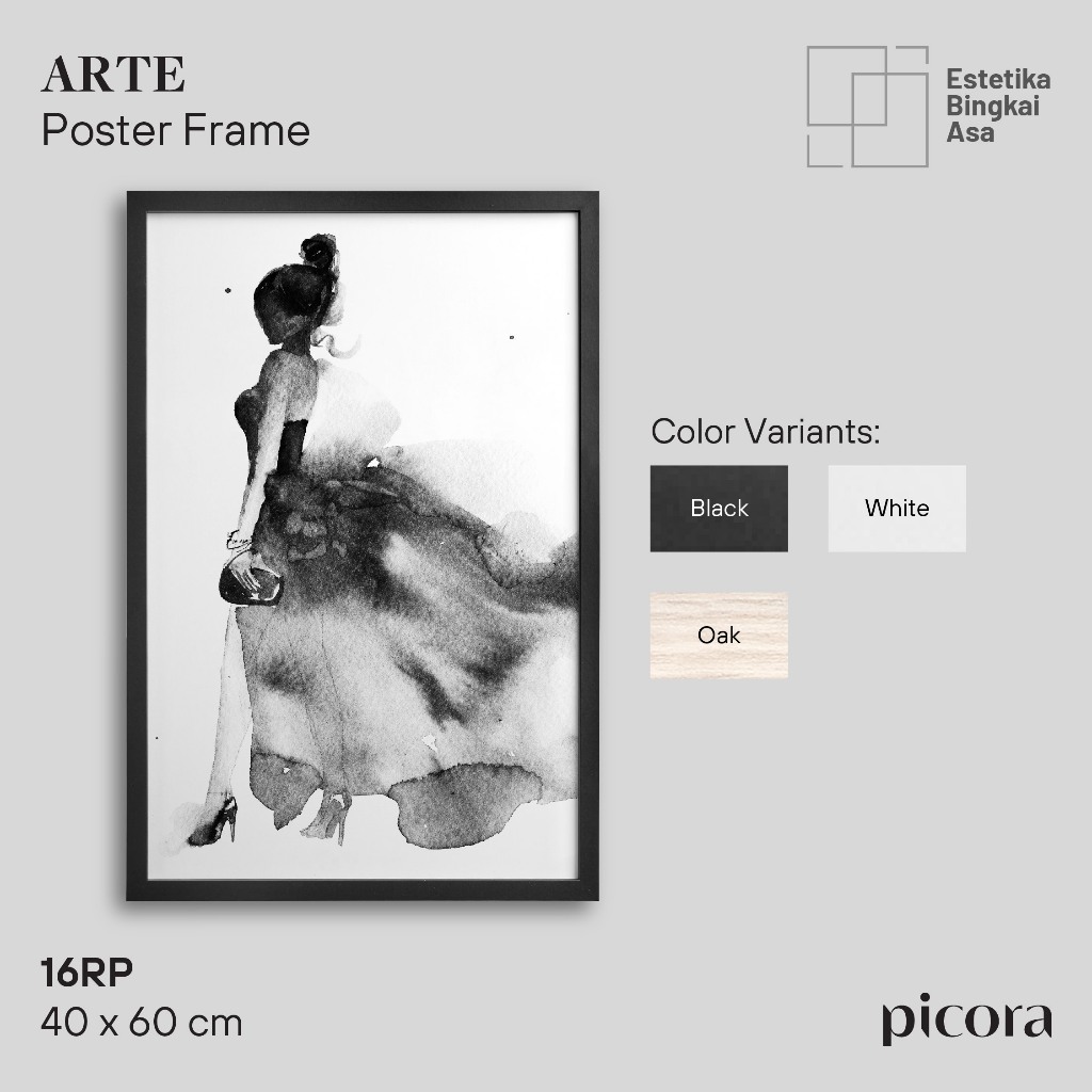 Jual [PICORA SURABAYA] ARTE Poster Frame 16R Plus 40x60cm Bingkai ...