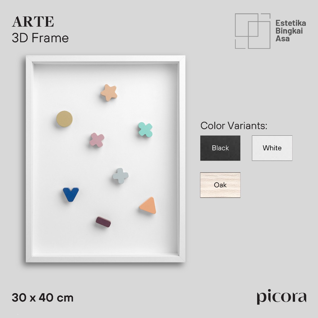 Jual [PICORA SURABAYA] PICORA 3D Frame 30x40cm Gift Bingkai Foto Mahar ...