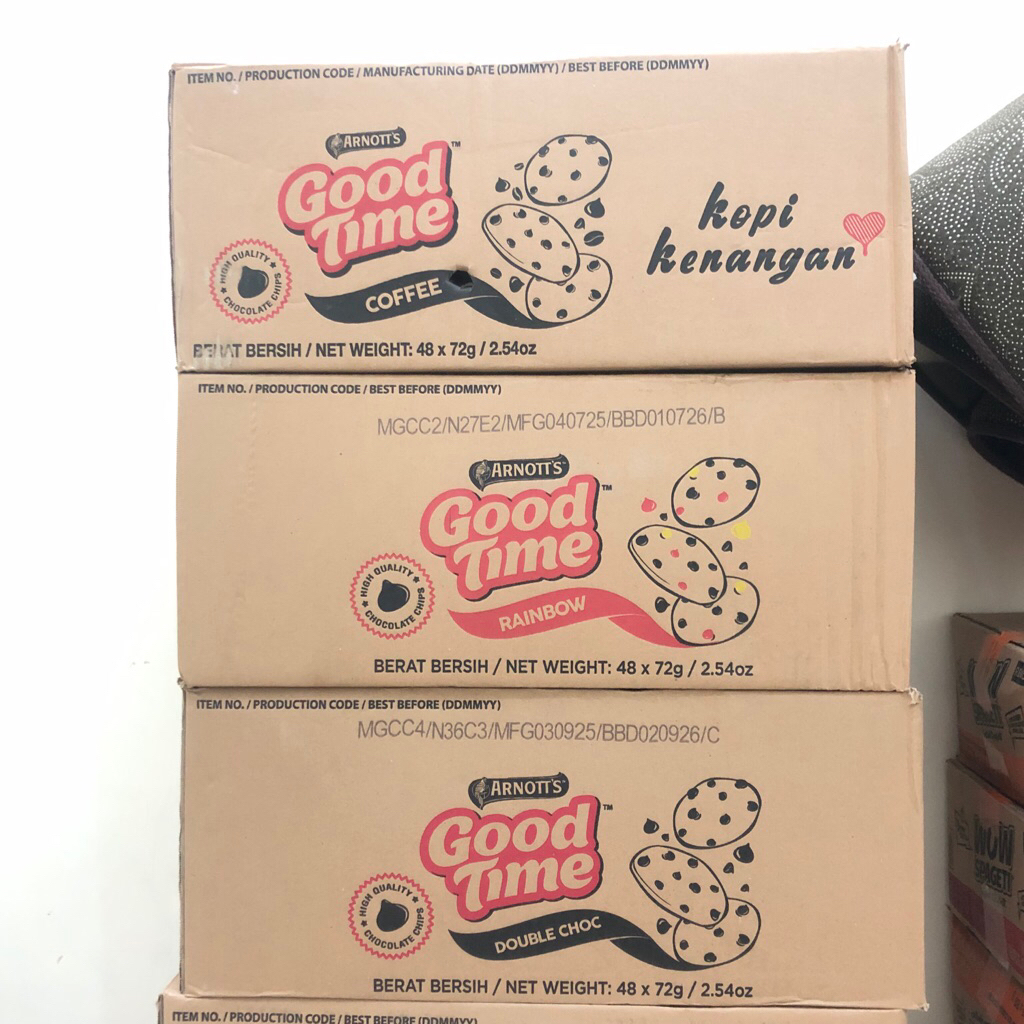 Jual 1 DUS / KARTON GOOD TIME COOKIES 72 G x 48 PCS | Shopee Indonesia