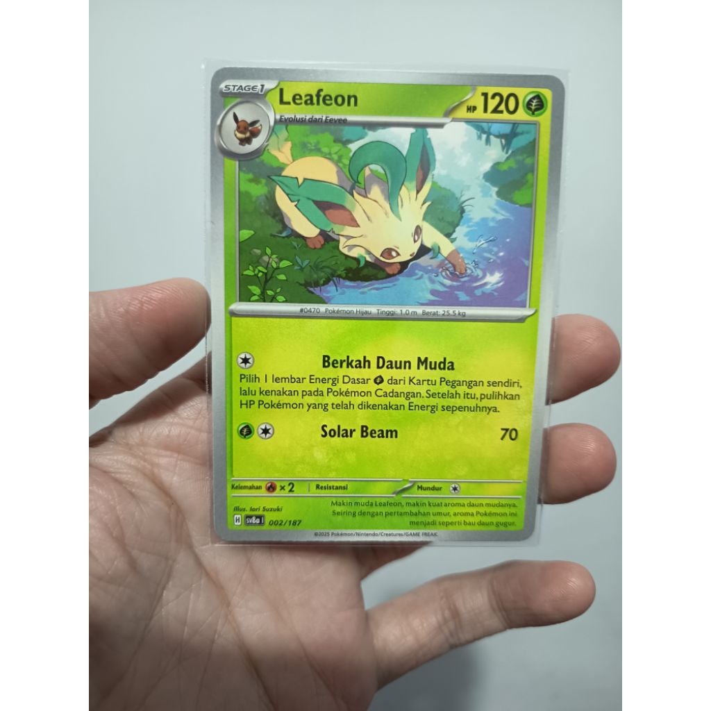 Jual Kartu Pokemon EEVEE Evolution Pokemon Card TCG INDONESIA ( Leafeon ...
