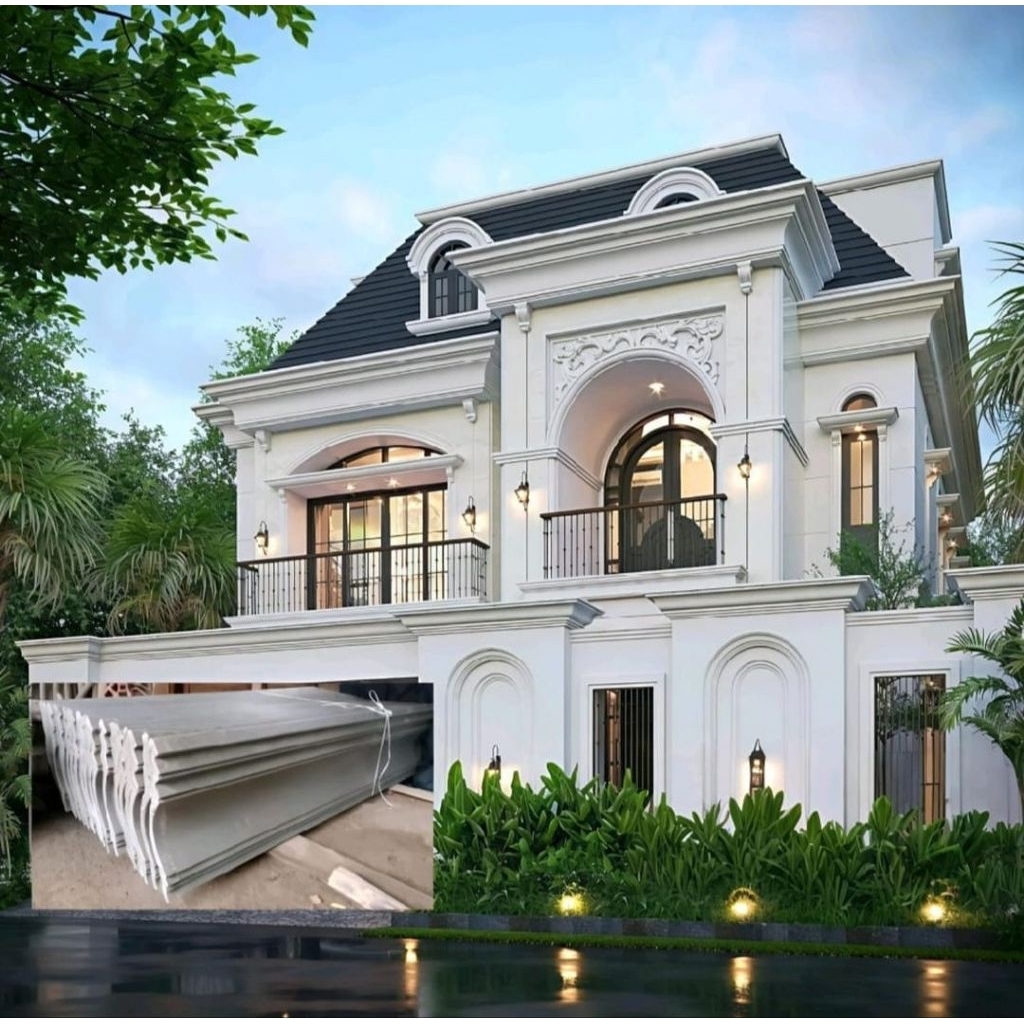 Jual lisplang profil beton Lis profil beton Lis beton tempel Lis profil ...