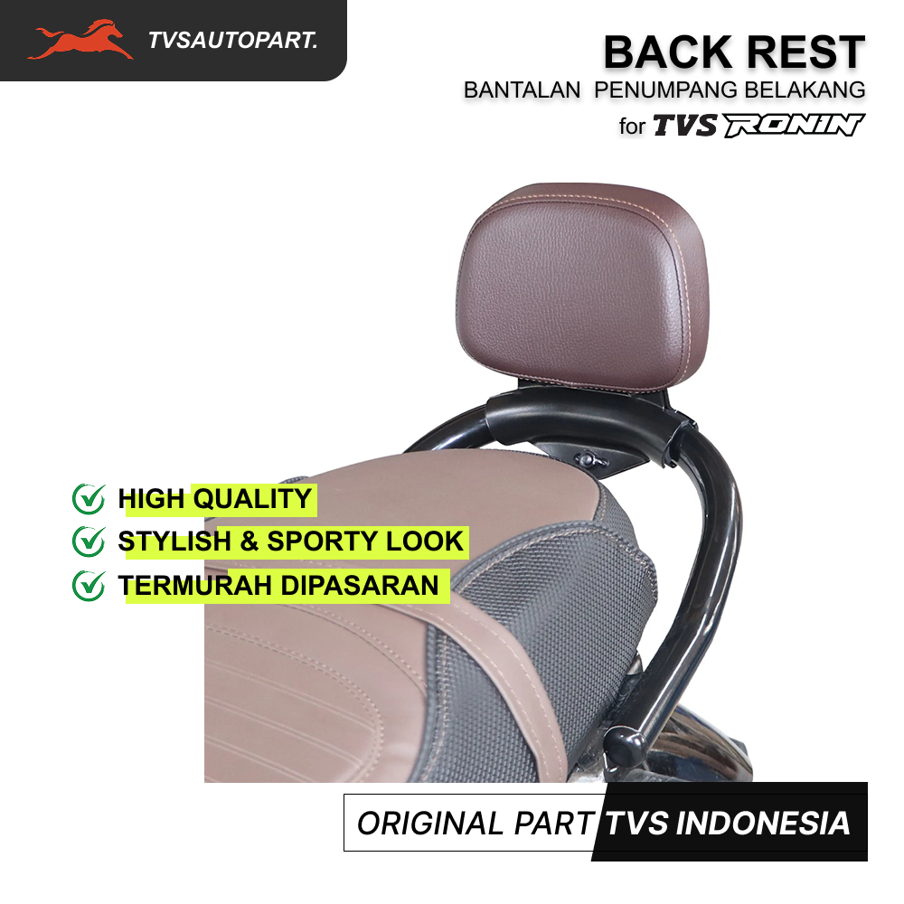 Jual TVS Ronin - Back Rest Assy Brown | Bantalan Penumpang belakang ...