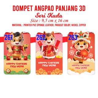 Jual Dompet Panjang 3D Imlek Seri Kuda Angpao Tinggi Tahun 2026 Kuda ...