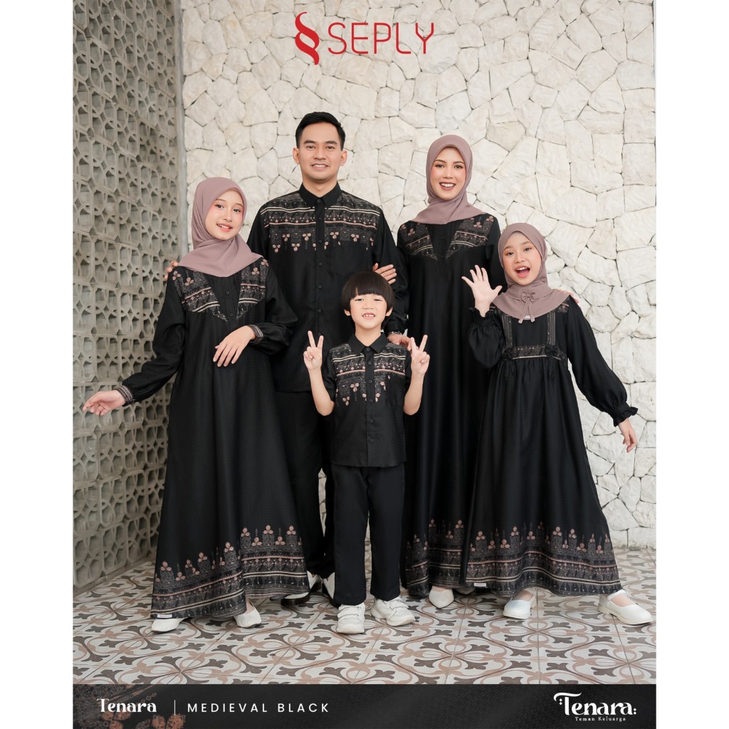 Jual Seply Sarimbit Tenara Medieval Black Sarimbit Lebaran 2026 ...