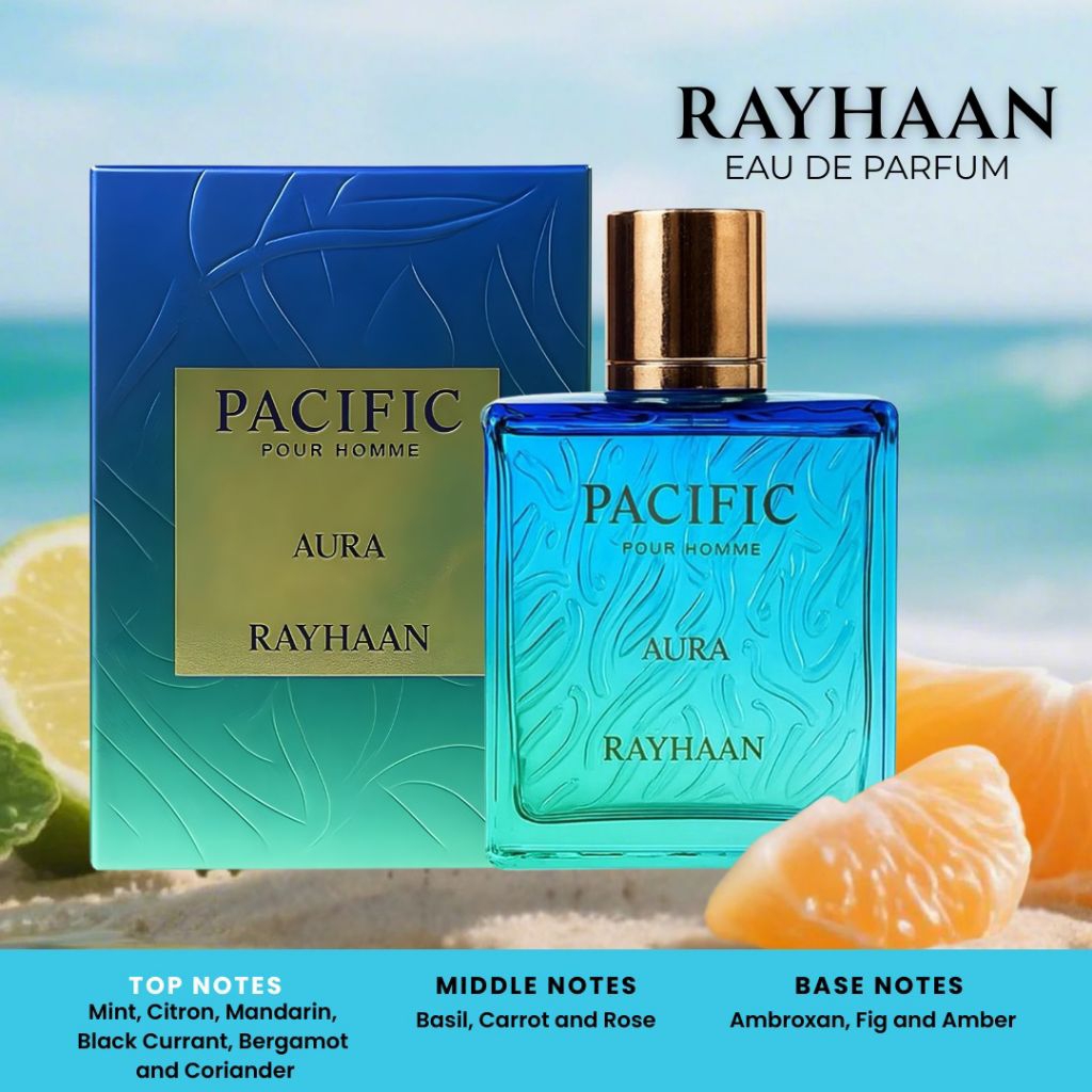 Jual Rayhaan Pacific Aura for men EDP 100ml | Shopee Indonesia