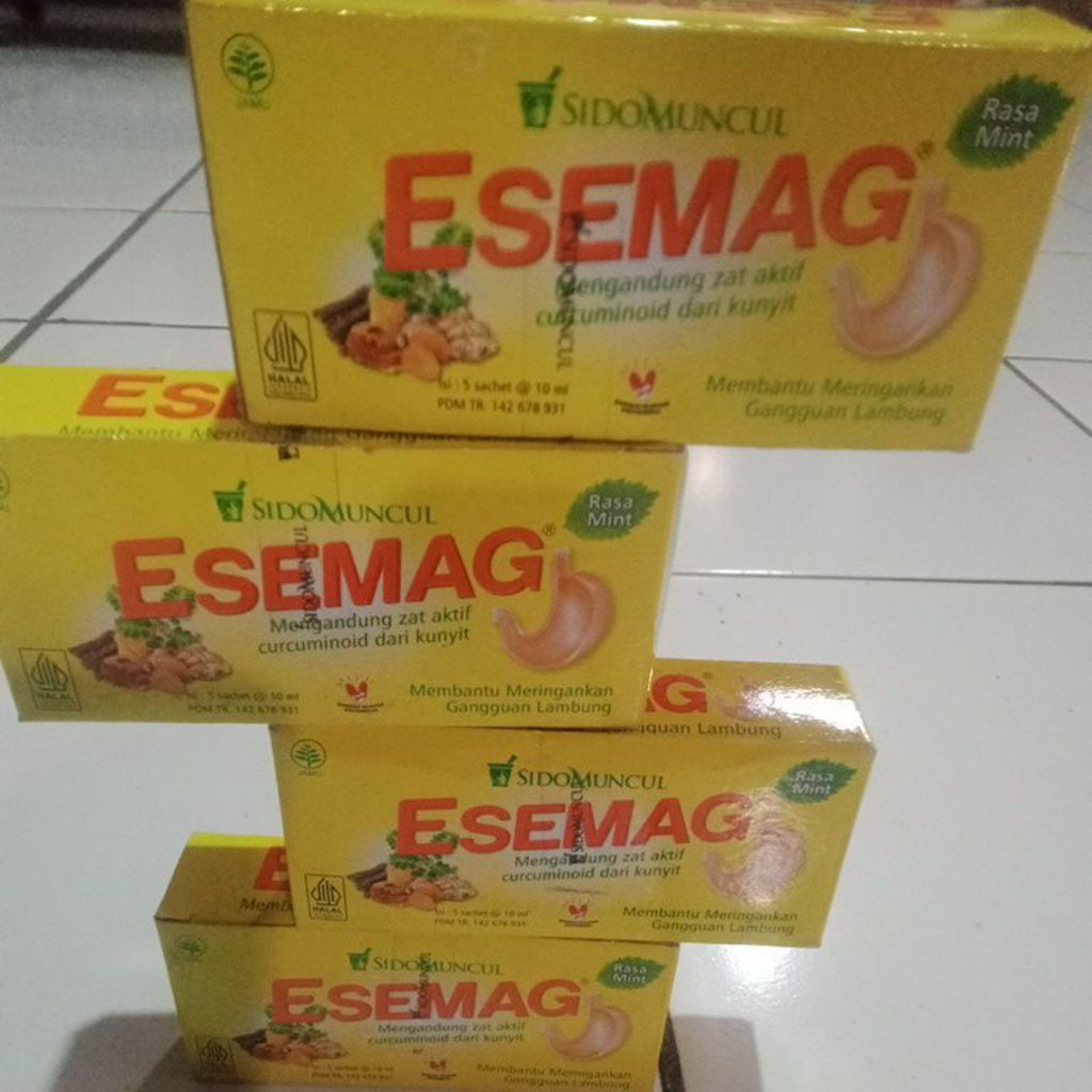 Jual ESEMAG Cair box isi 5 sachet @10 ml,Sakit perut lambung maag perih ...