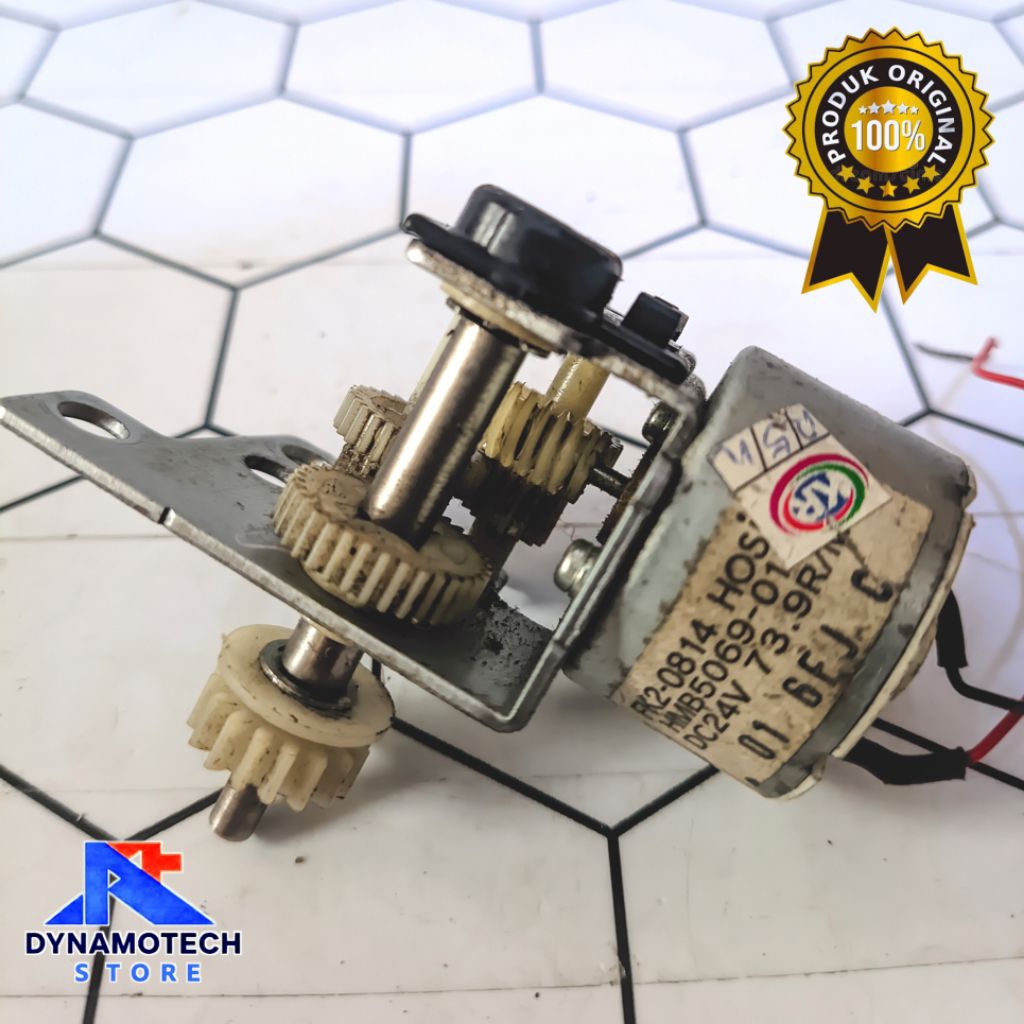 Jual Dinamo Motor DC HOSIDEN 24V ORI Japan+Gearbox High Torque | Shopee ...