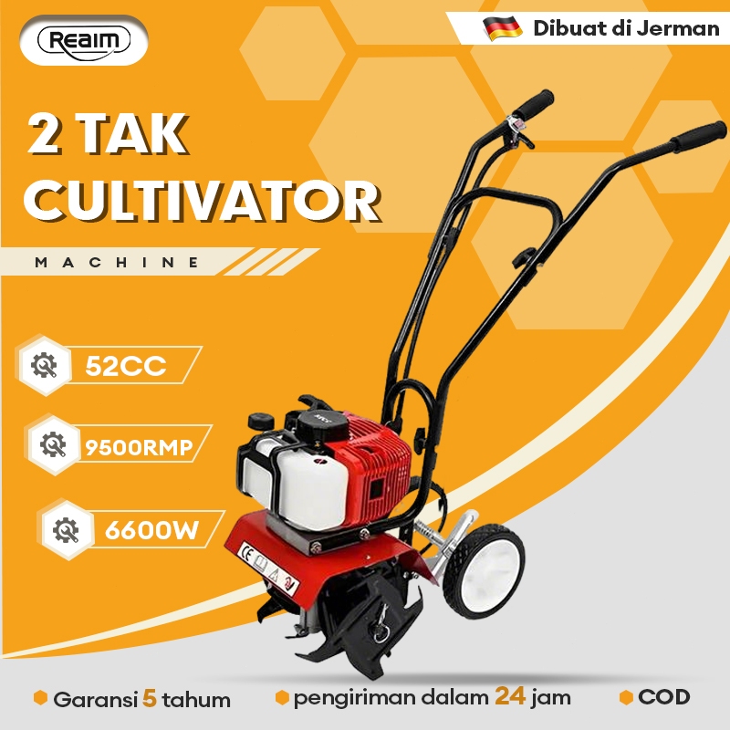 Jual REAIM Cultivator Mini Tiller Bensin Mesin Traktor Sawah/Cultivator ...
