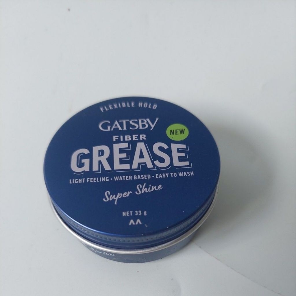 Jual GATSBY FIBER GREASE SUPER SHINE 33 gr [Kecil Navy]/1 PCS/ Pomade ...