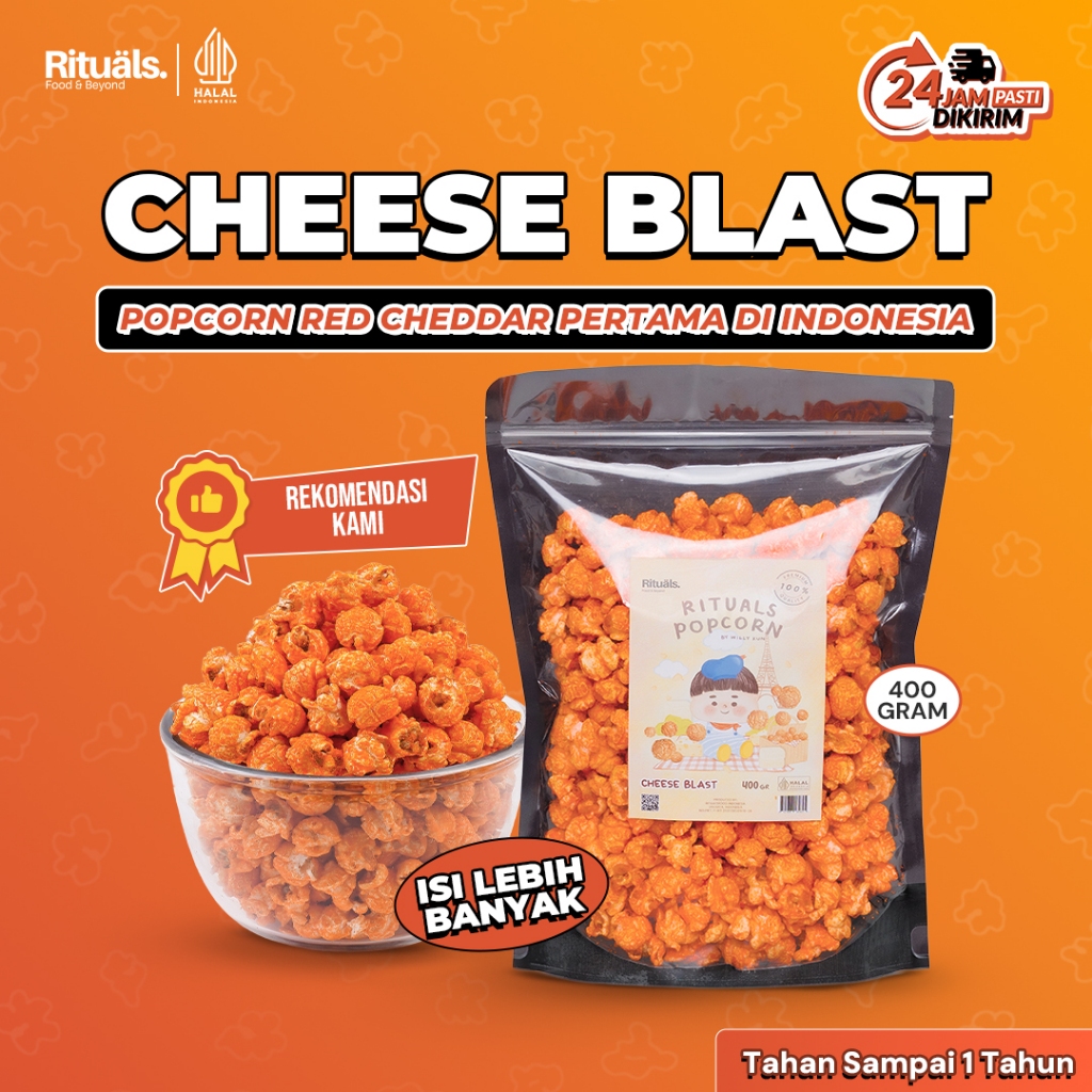 Jual Rituals Food - Chesee Blast XXL 400gram popcorn premium rasa keju ...