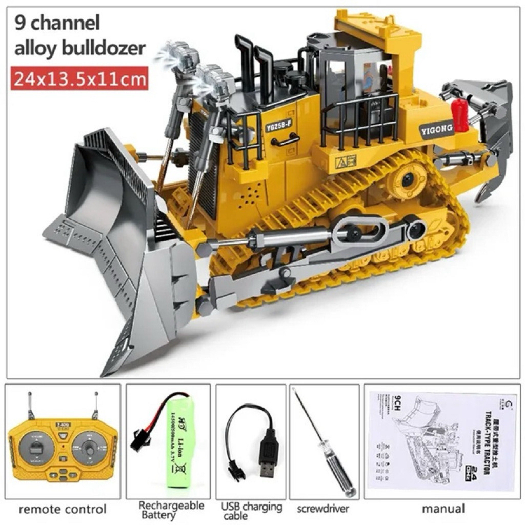 Jual RC Remot Control Bulldozer Metal | Shopee Indonesia