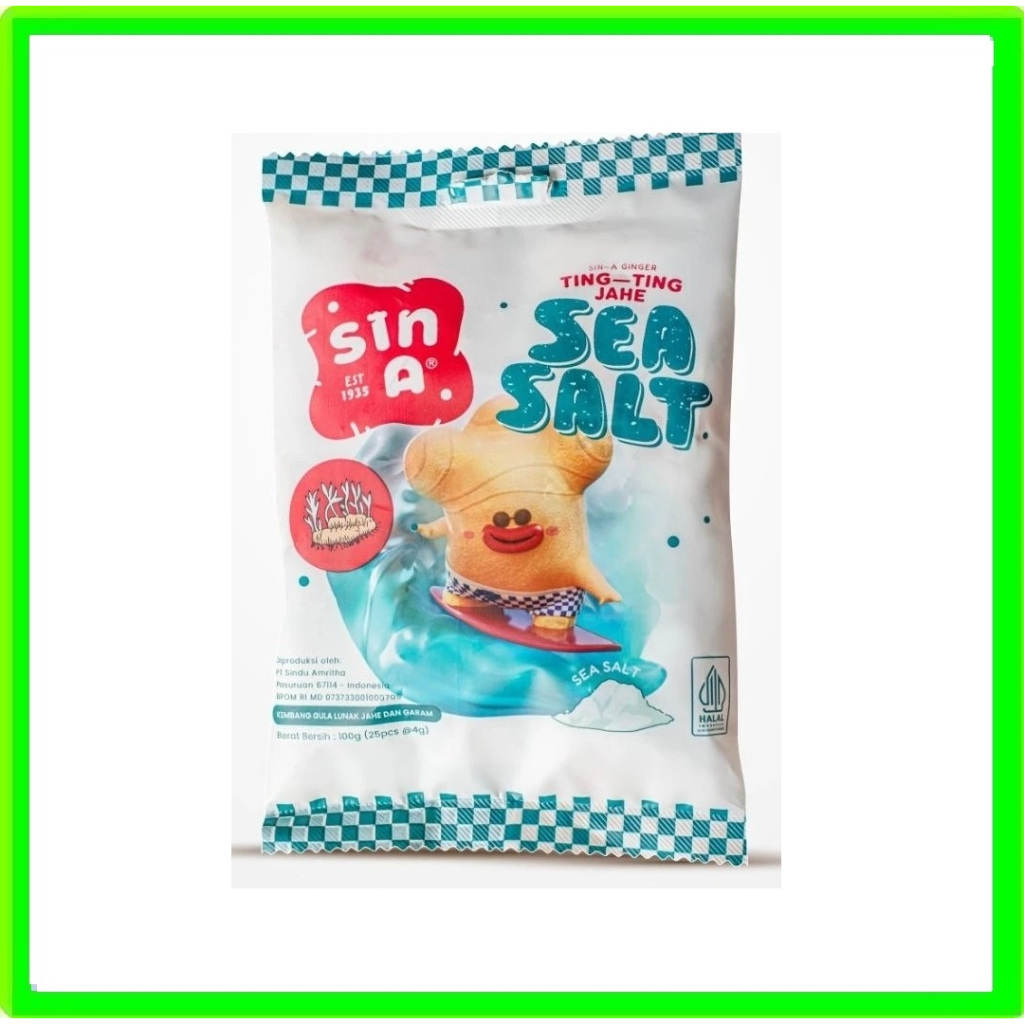 Jual Permen Jahe Sin-A 100gr Rasa Sea Salt Sin A Ting-ting Ginger Garam Seasalt | Shopee Indonesia
