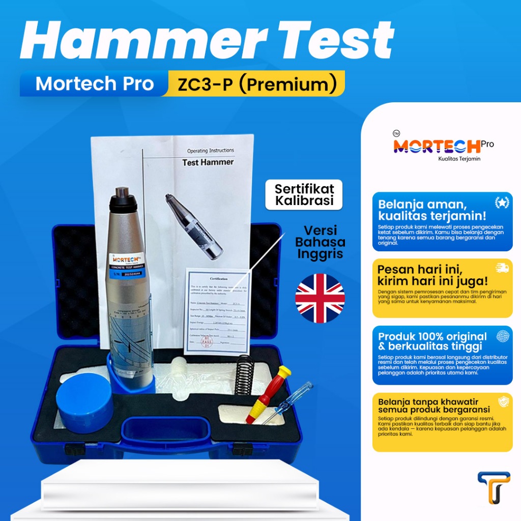 Jual CONCRETE HAMMER TEST (ALAT TES UJI TEKAN BETON) HT 225/ZC3-A ...