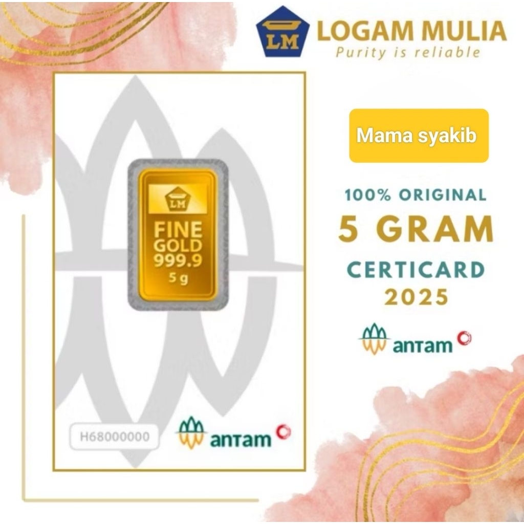 Jual Logam mulia LM Emas Antam 5 gram tahun RM | Shopee Indonesia