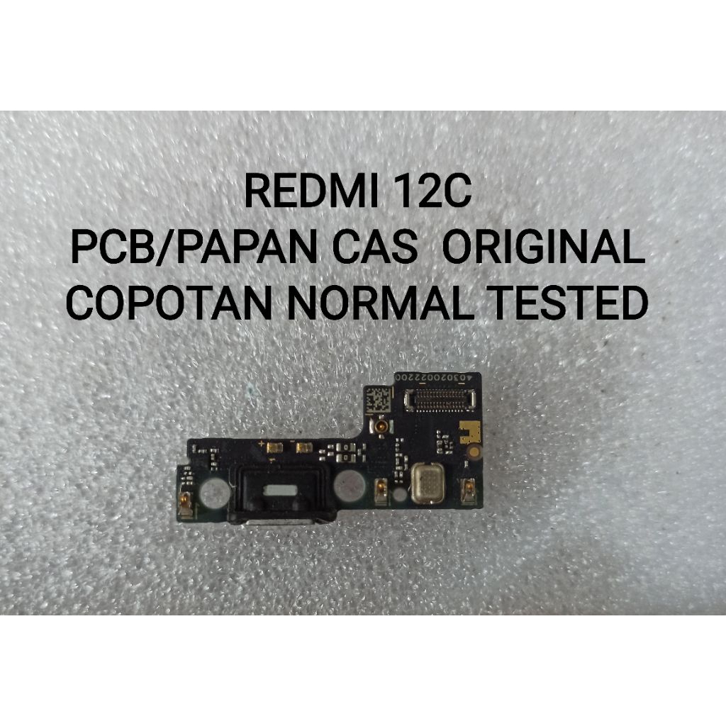 Jual REDMI 12C PCB PAPAN CAS ORIGINAL COPOTAN NORMAL TESTED | Shopee ...