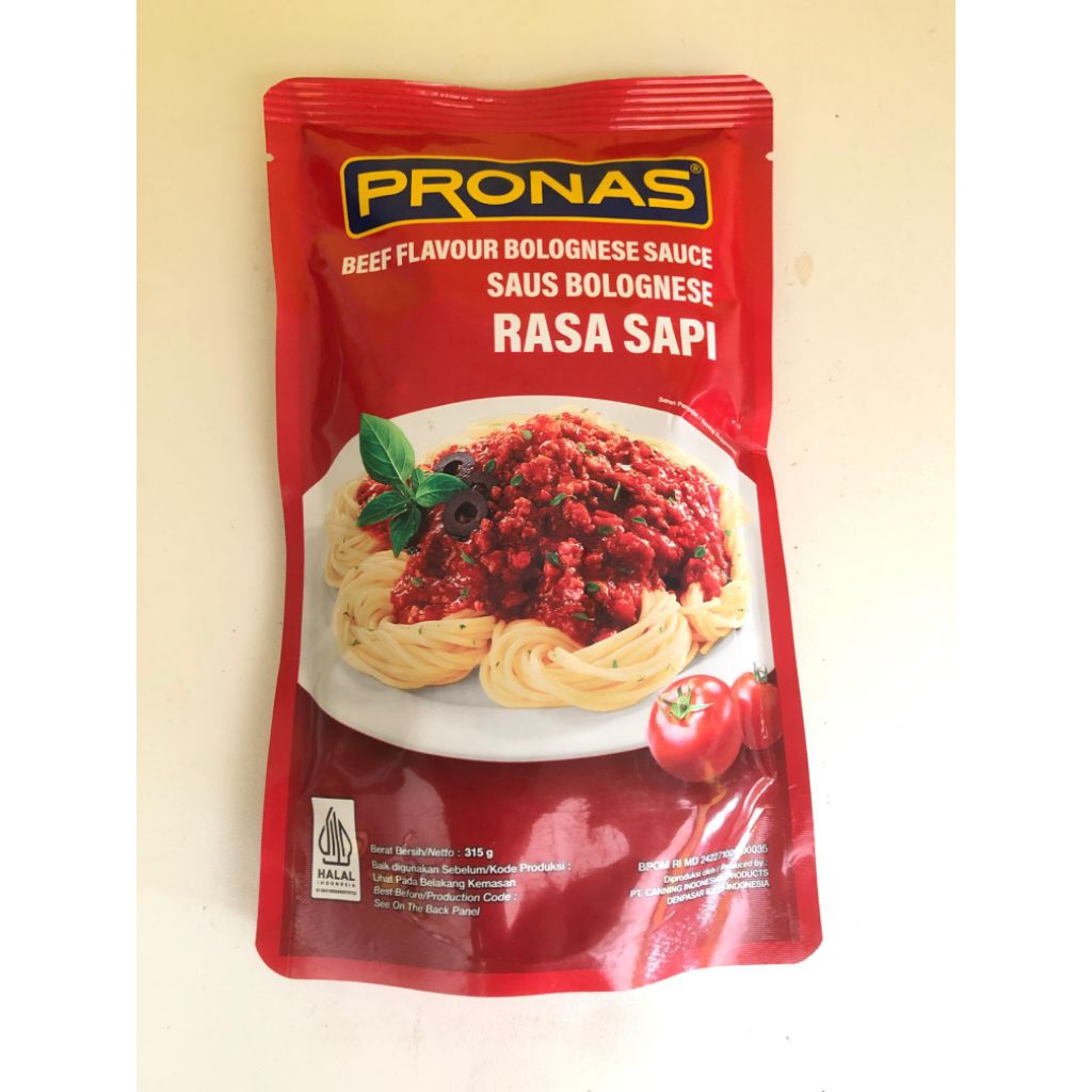 Jual Pronas/Saus Bolognese/Rasa Sapi/315g | Shopee Indonesia