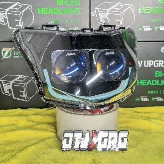 Jual HEADLAMP BILED MATRIX X1 DOUBLE REVO FI | Shopee Indonesia